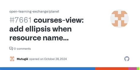 Courses View Add Ellipsis When Resource Name Overflows · Issue 7661