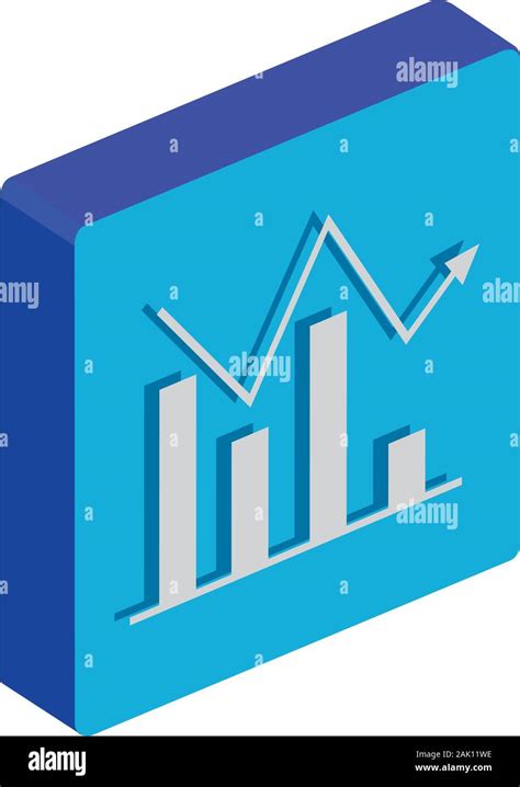 Button With Bars Statistical Graph Isolated Icon Stock Vector Image And Art Alamy