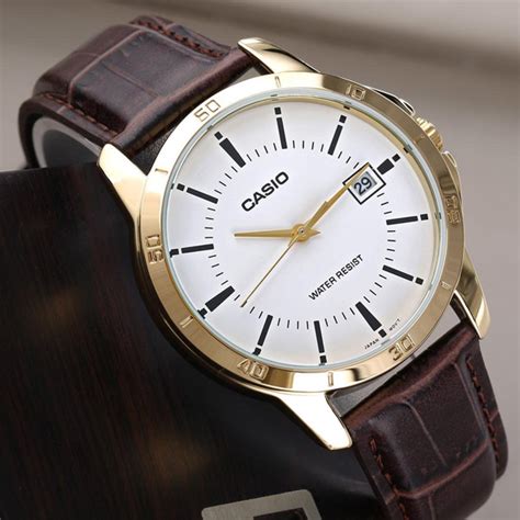 Casio Mtp V004gl 7a White Analog Dial Mens T Watch