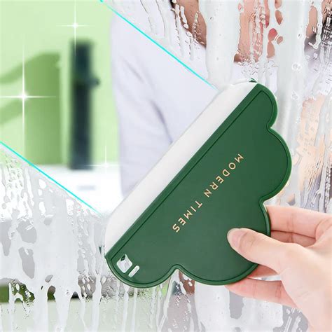 실리콘 유리 스크레이퍼 미니 구름 모양 와이퍼 가정호환용 주방 욕실 청소 도구 자동차 창 클리너 브러시 티몬
