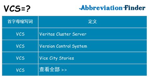 Vcs是什么意思