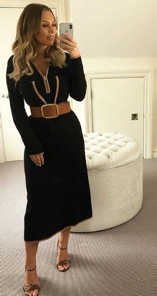 Kate Wrights Black Knitted Dress From Zara Is Stylish Cosy And