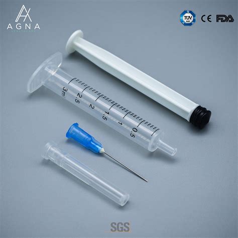 Disposable Luer Slip Syringe 3 Ml Agna Healthcare