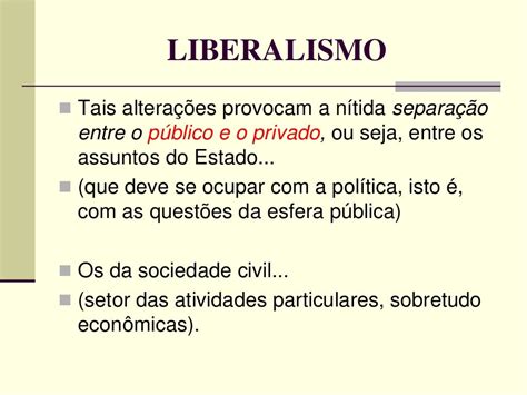 Liberalismo Neoliberalismo E Globalização
