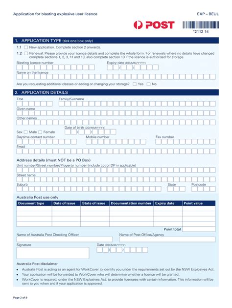 Fillable Online Application For A Blasting Explosive User Licence