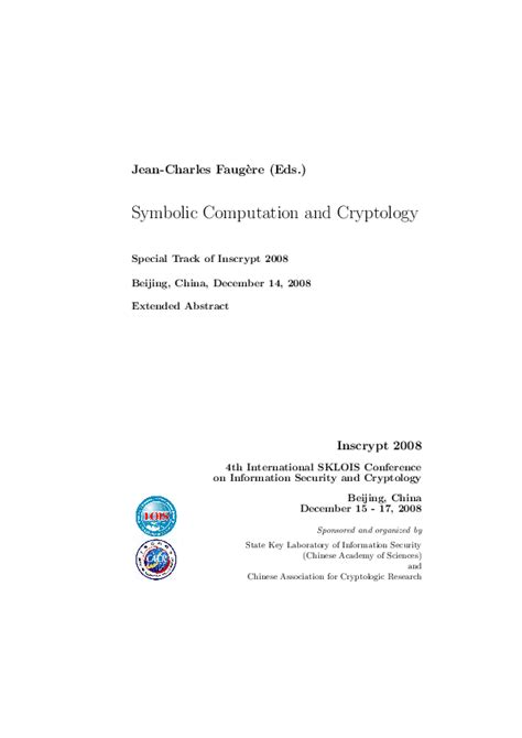 Pdf Nonlinear Filter Generator Over Elliptic Curve