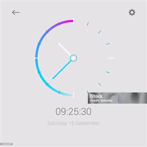 Clock Mobile App Concept Ui Design Day And Night Clock User Interface