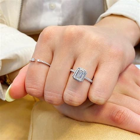 2 Carat Emerald Cut Diamond Engagement Ring