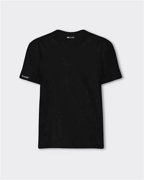 Crew Neck Tee Black Lucido Apparels