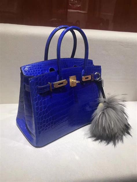 Hermes愛馬仕鱷魚皮鉑金包 Birkin 30cm 35cm 深藍色hermes包包品牌包包11精品推薦台灣官網