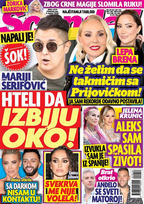 Kupite Novi Scandal Mariji Šerifović Hteli Da Izbiju Oko Lepa Brena