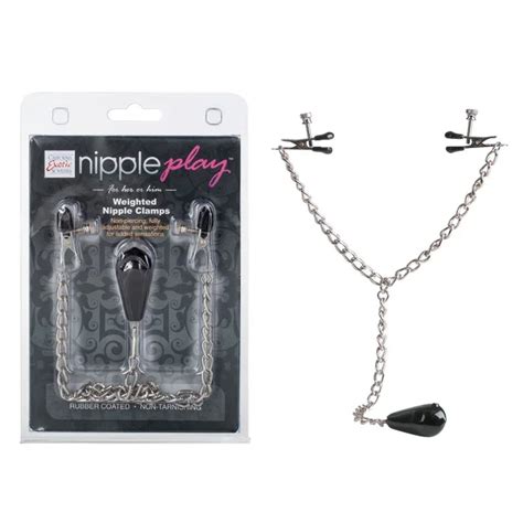 Weighted Nipple Clamps Lovers Bed