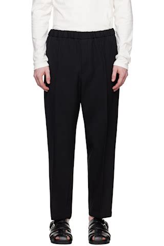 Black Tapered Trousers By Jil Sander On Sale