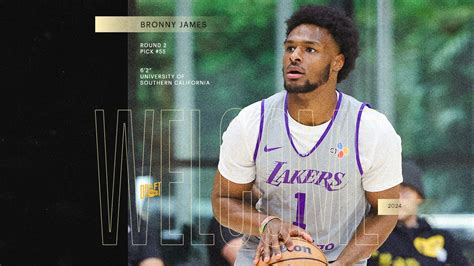 Nba Draft 2024 Bronny James Lakers Holly Laureen