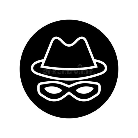 Vecteur Icône Incognito Signe Dillustration Inconnu Symbole Ou Logo