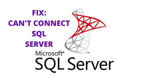 Fix Sql Server Cant Connect Sql Server Youtube