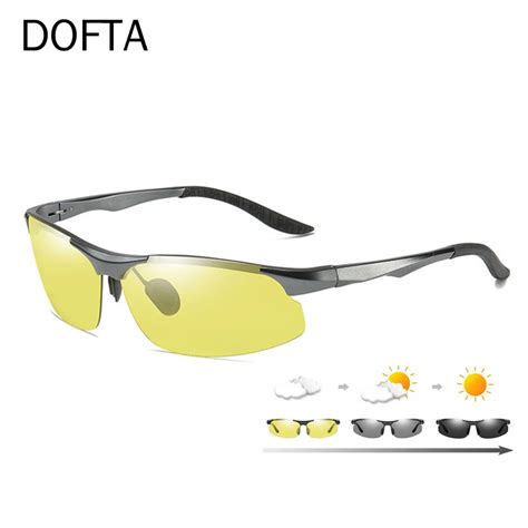 DOFTA Photochrome Polarisierte Sonnenbrille Männer Aluminium Magnesium