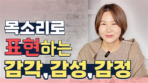 목소리로 감정을 표현해 볼까요 감각과 감성을 곁들인 Youtube