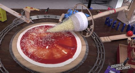 Pizza Making Contraption Uses A Toy Train And Ferris Wheel Nerdist