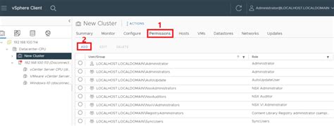 Managing Vcenter Users And Permissions