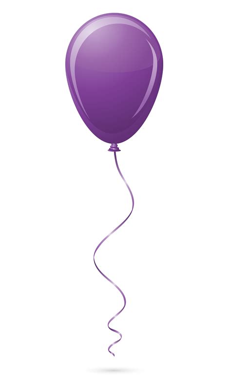 Purple Balloon Vector Illustration 542008 Vector Art At Vecteezy