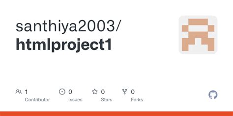 Github Santhiya2003htmlproject1