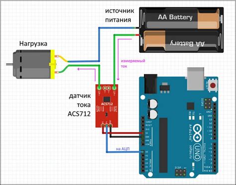 Датчик тока для Ардуино Acs712 описание схемы подключения