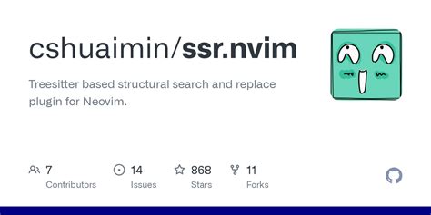 github cshuaimin ssr nvim treesitter based structural search and