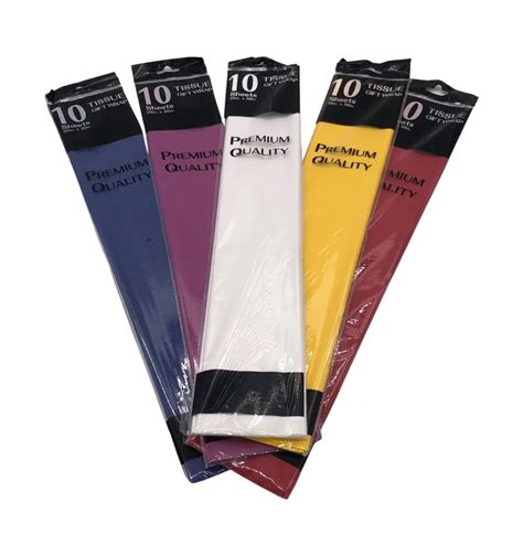 20 X 26 Packaging Tissue 10pcs Asst Colors Jh19917