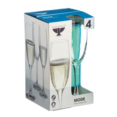 Ravenhead Mode Champagne Flutes Set Ocado
