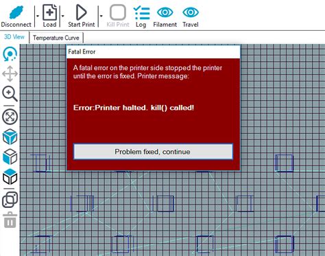 Home Errorprinter Halted Kill Called Minirambo No Endstops Troubleshooting V1