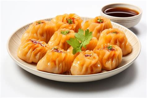 Premium Photo Golden Crispy Chilli Cheese Momos On White Background Momos Picture