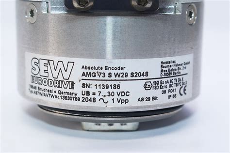 Sew As7w Av7w 13630768 Amg 73 S W29 S2048 Incremental Encoder Ja Jordan Anwar Est