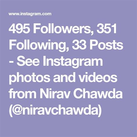 495 Followers 351 Following 33 Posts See Instagram Photos And