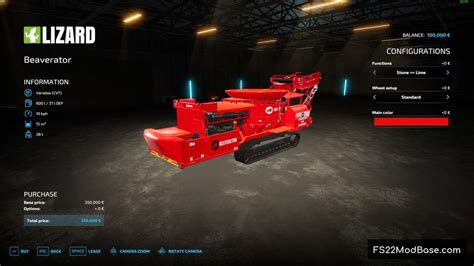 Beaverator 1600 Tub Grinder Farming Simulator 22 Mod Ls22 Mod