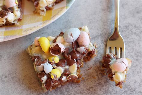 Cadbury Mini Egg Easter Seven Layer Bars Recipe