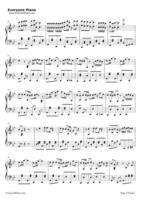 柠檬树 Lemon Tree五线谱预览2 钢琴谱文件（五线谱、双手简谱、数字谱、midi、pdf）免费下载