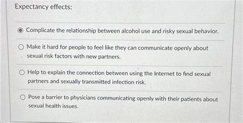 Solved Expectancy Effects Q Complicate The Relationship