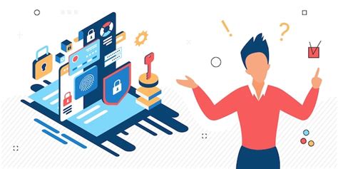 Control De Verificación De Acceso De Autenticación Biométrica Vector