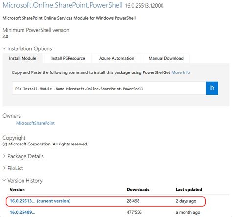 Powershell Module Microsoftonlinesharepointpowershell 16025513