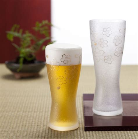 【the Premium Nippon Taste】泡づくりプレミアム桜m 1個販売桜柄桜模様ガラスビアグラスガラス食器ギフト