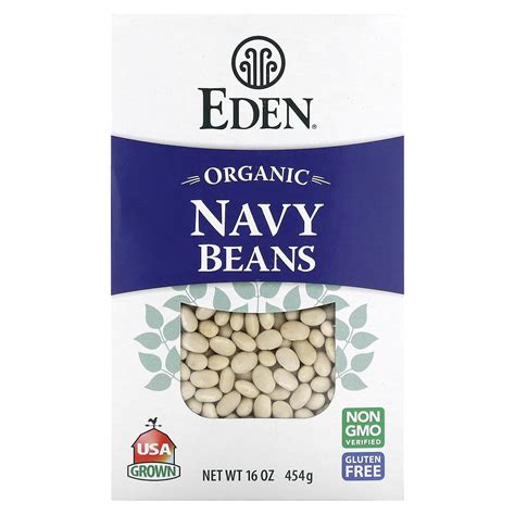 Eden Foods Organic Navy Beans 16 Oz 454 G