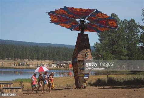 Festival Goers Attend The Oregon Eclipse Festival August 18 At Big News Photo Getty Images