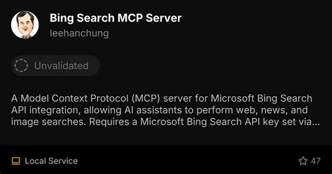 Bing Mcp Mcp Servers Lobehub