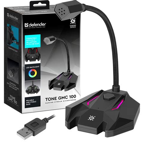 Mikrofon Gamingowy do Komputera USB LED Stojący Sklep Opinie Cena w