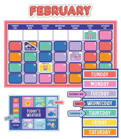 Carson Dellosa We Stick Together 163 Piece Monthly Calendar Bulletin