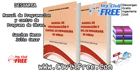 Manual De Programación Y Control De Programa De Obras Sánchez Henao Julio César Ingcivilfree