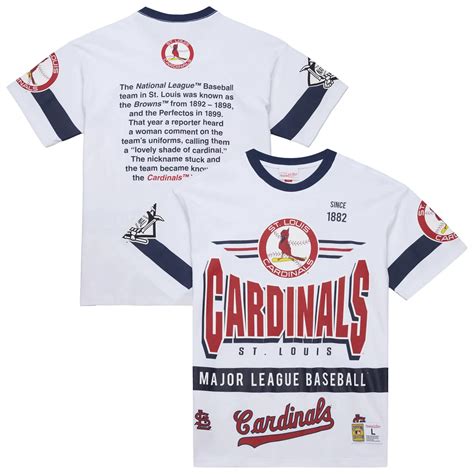 Mitchell Ness St Louis Cardinals Cooperstown Collection Team Origins Premium T Shirt Academy