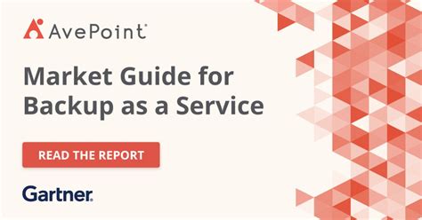 Gartner Market Guide For Backup As A Service Avepoint Dr Angela Leuchtmann
