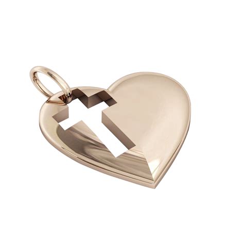 Heart With Cross Cobo Pendant Made Of 925 Sterling Silver 3